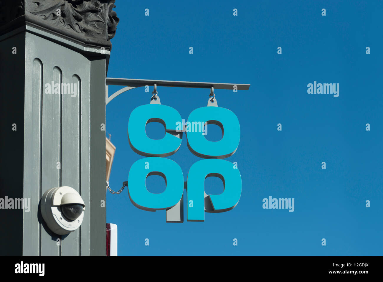 The Co op sign outside a store Stock Photo - Alamy