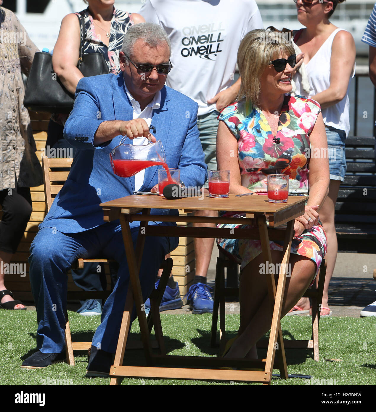 Ruth Langsford and Eamonn Holmes filming outside ITV Studios Featuring ...