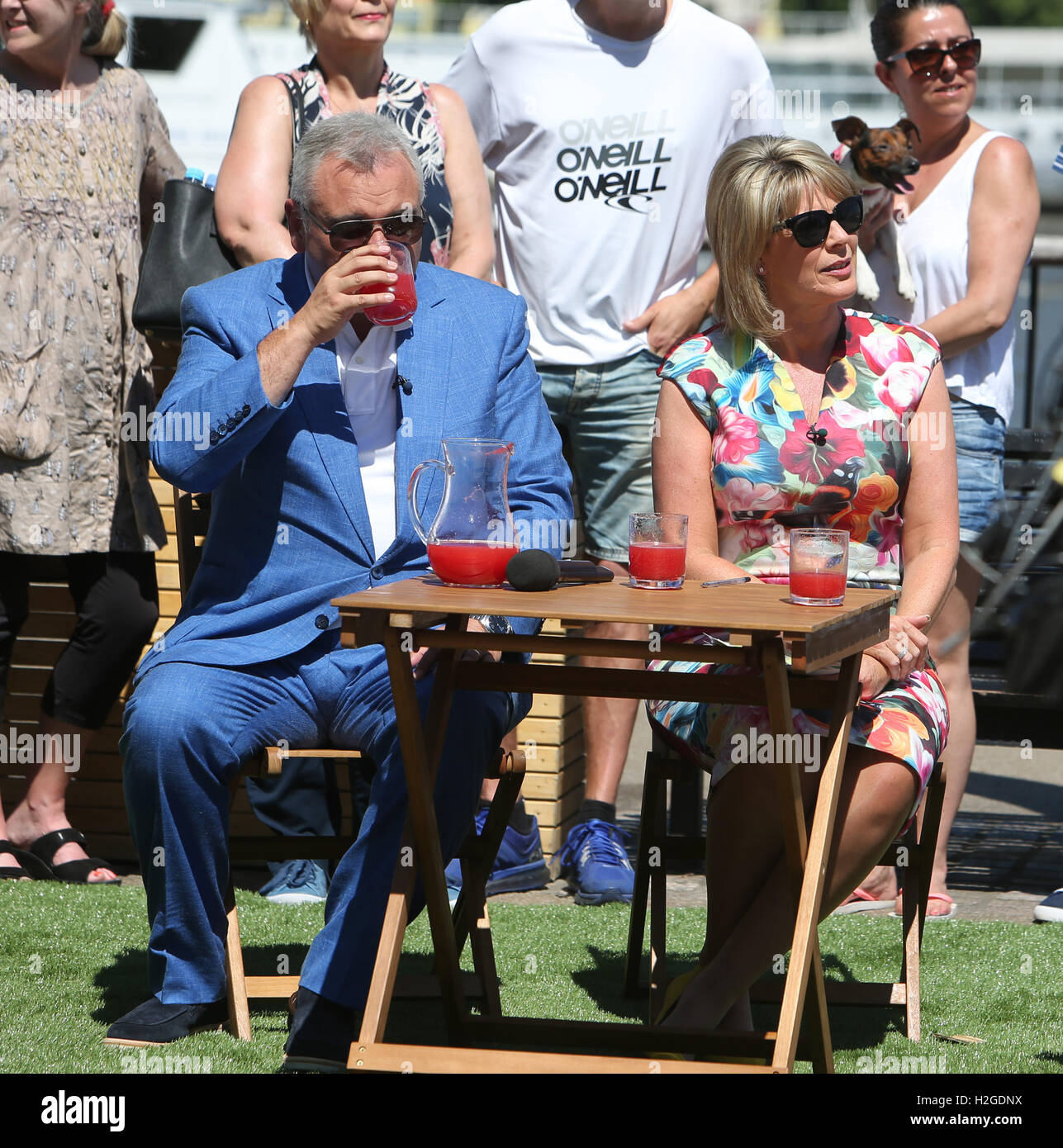 Ruth Langsford and Eamonn Holmes filming outside ITV Studios Featuring ...