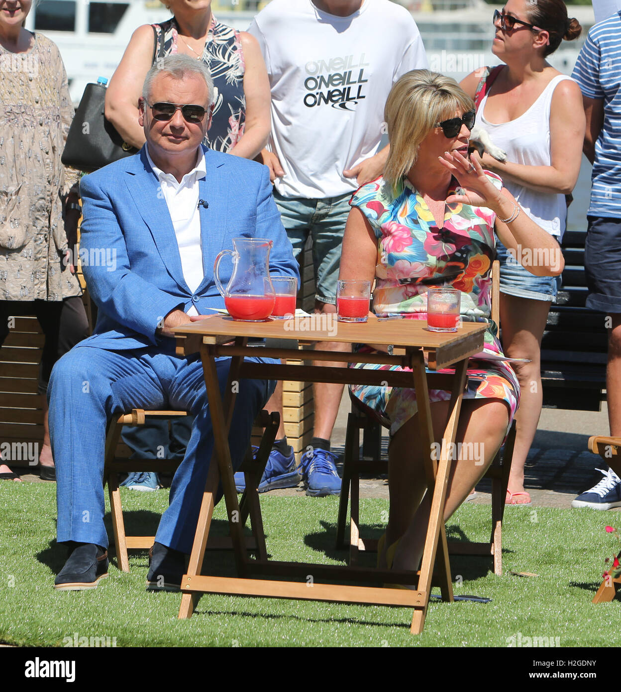 Ruth Langsford and Eamonn Holmes filming outside ITV Studios Featuring ...