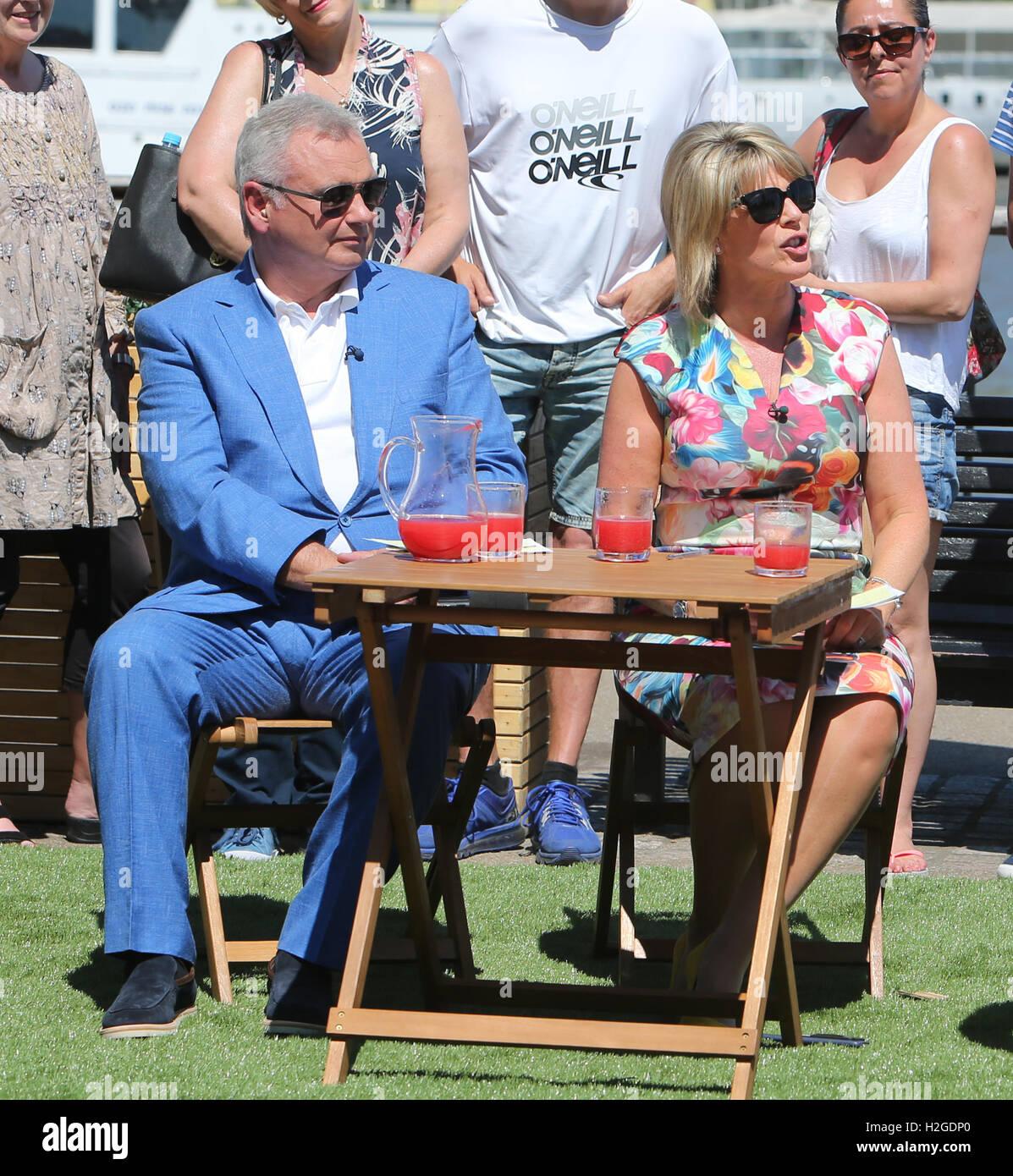 Ruth Langsford and Eamonn Holmes filming outside ITV Studios Featuring ...