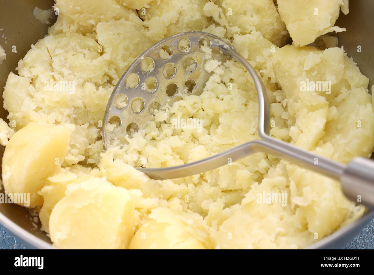 making mashed potatoes, close up Stock Photo - Alamy