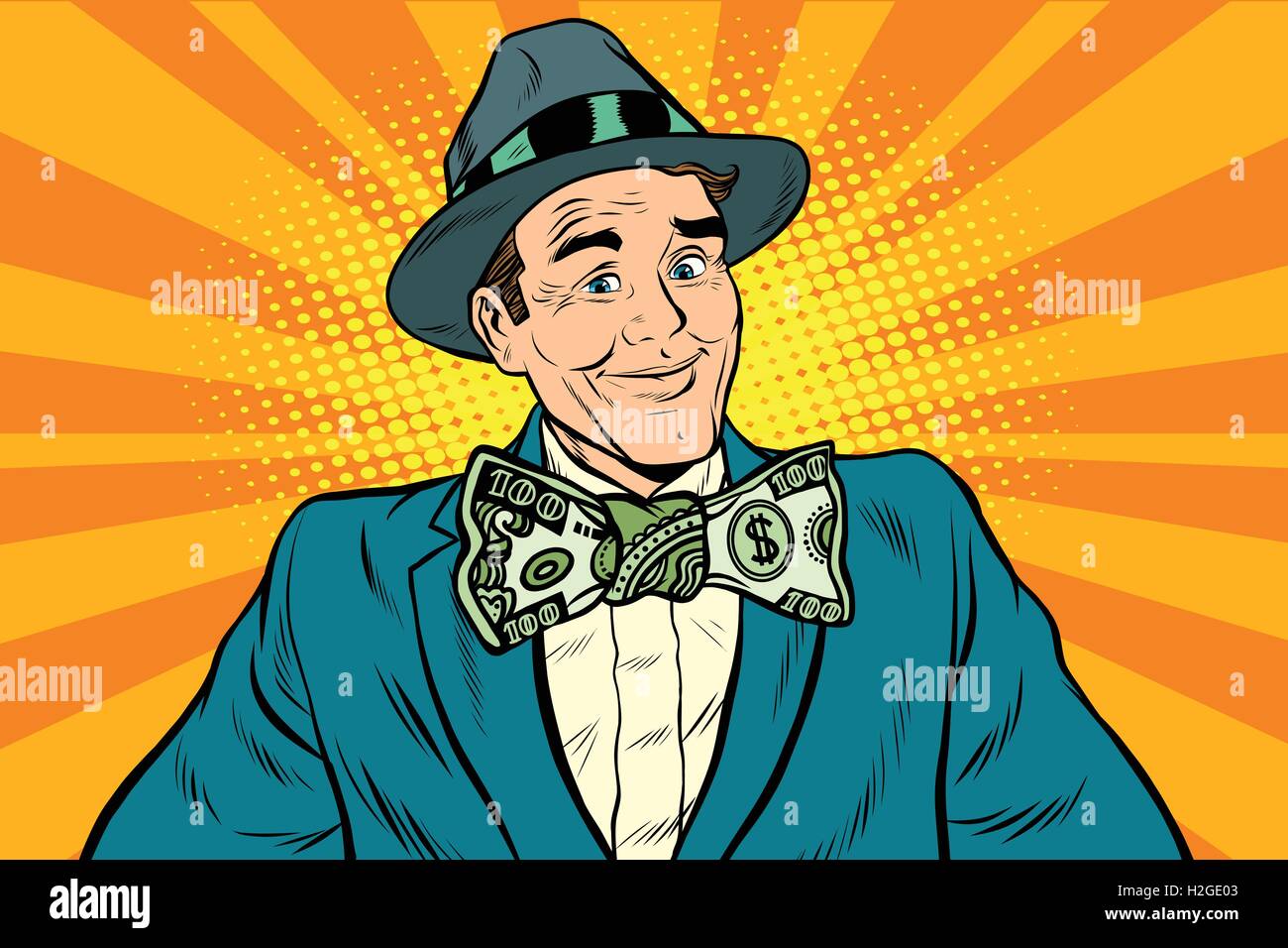 Money with a bow Stock Vector Images - Alamy