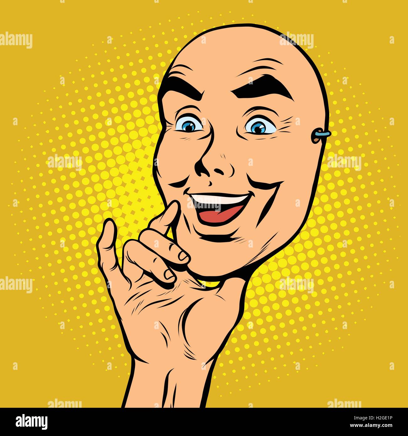 People fake face mask Stock Vector Images - Alamy