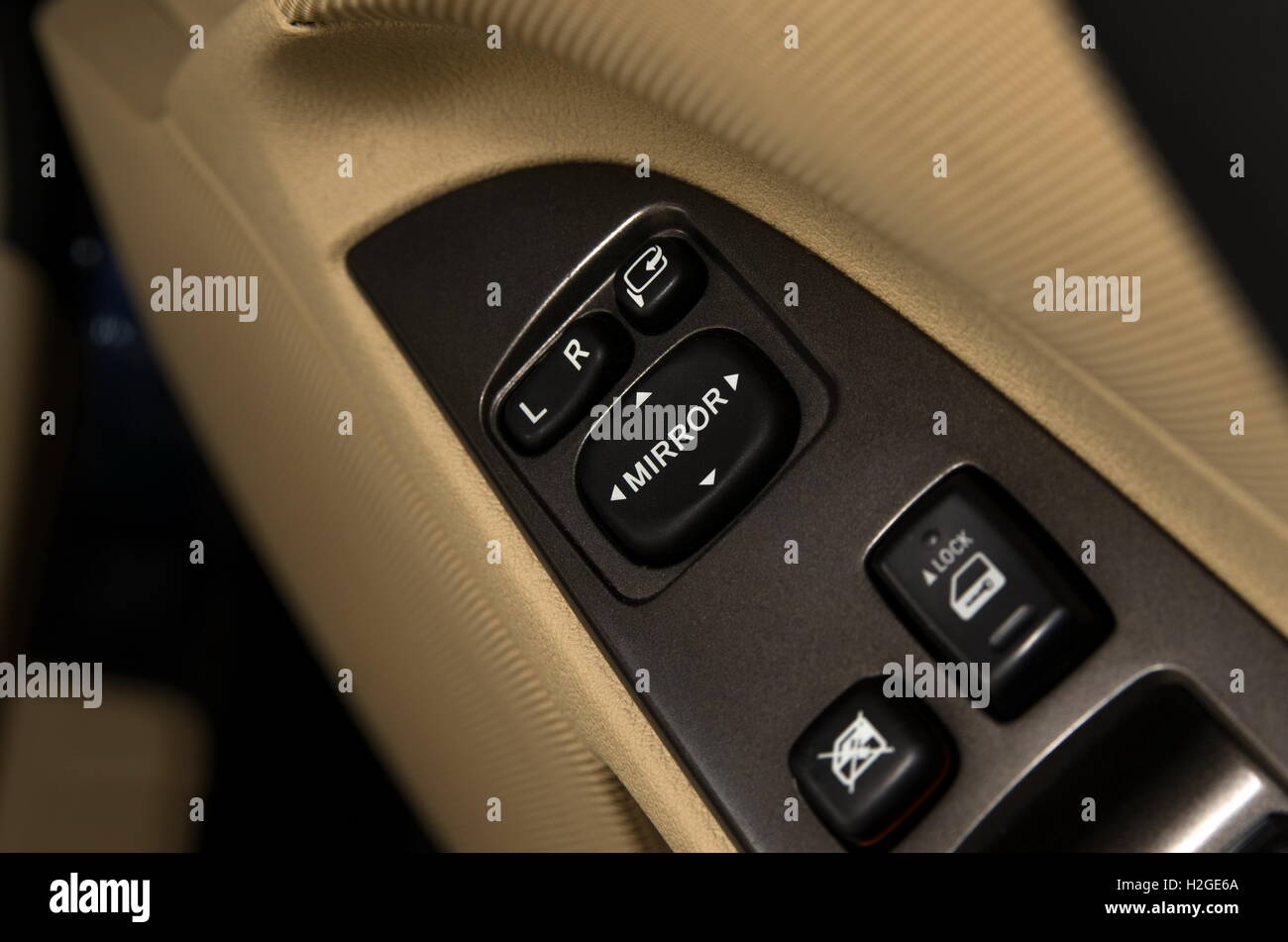 car interior. window buttons system Stock Photo - Alamy