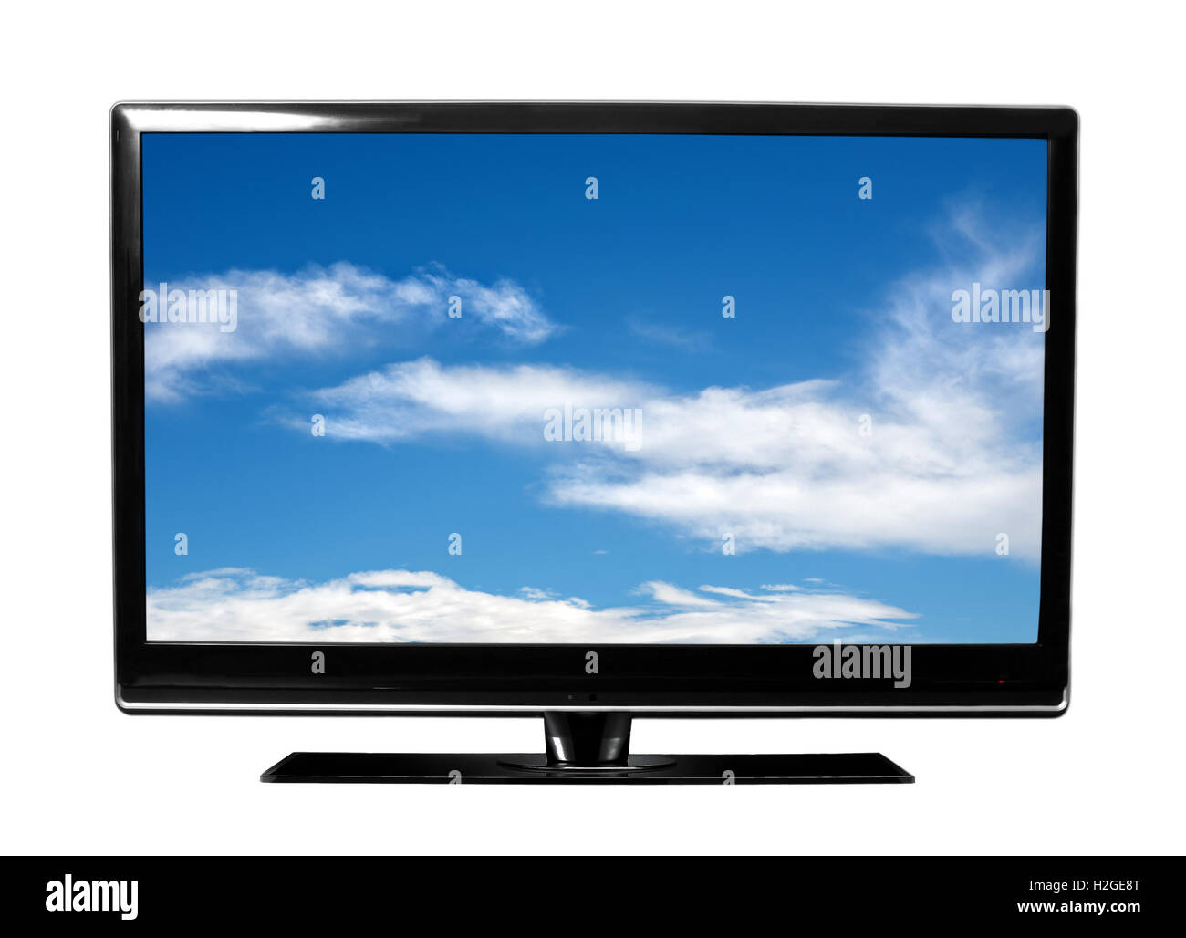 big tv with sky Stock Photo - Alamy