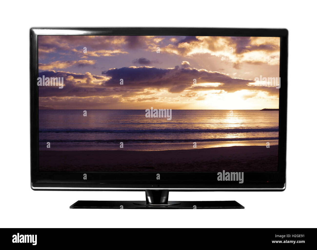 big tv with sunset Stock Photo - Alamy