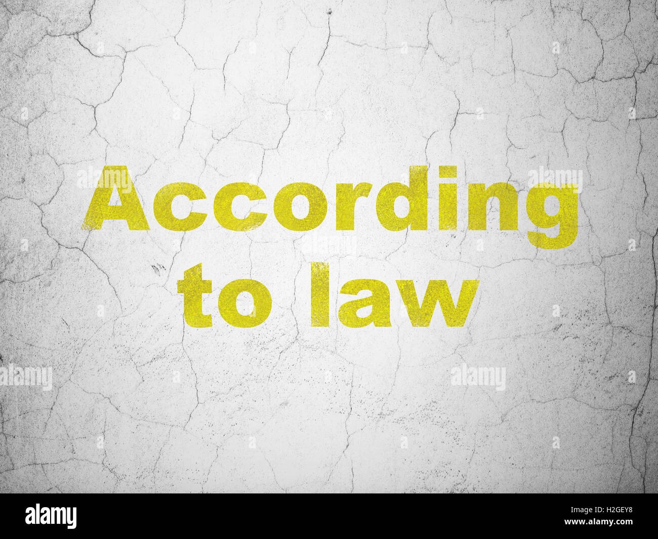 Law concept: According To Law on wall background Stock Photo - Alamy