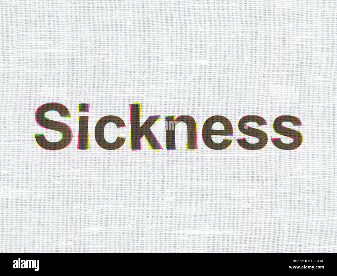 Health concept: Sickness on fabric texture background Stock Photo - Alamy