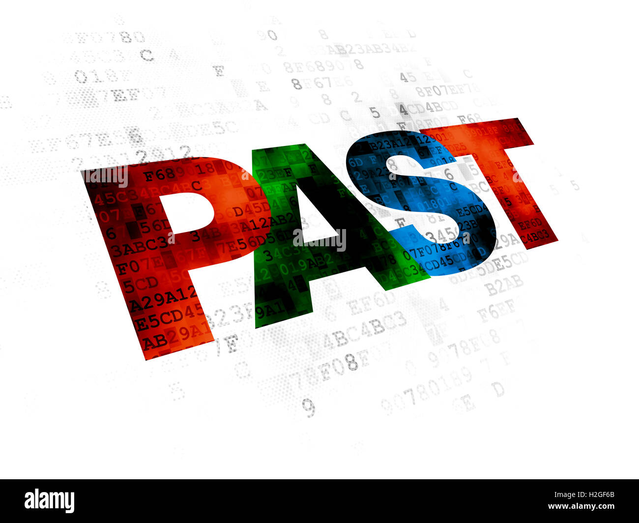 Timeline concept: Past on Digital background Stock Photo - Alamy