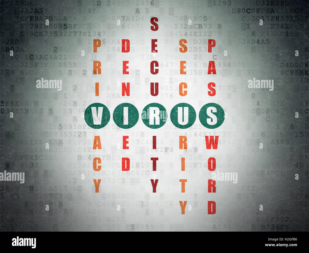 Security concept: Virus in Crossword Puzzle Stock Photo - Alamy
