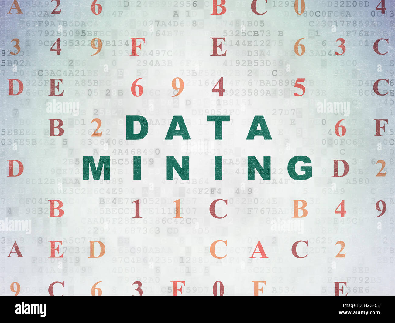 Information concept: Data Mining on Digital Data Paper background Stock ...