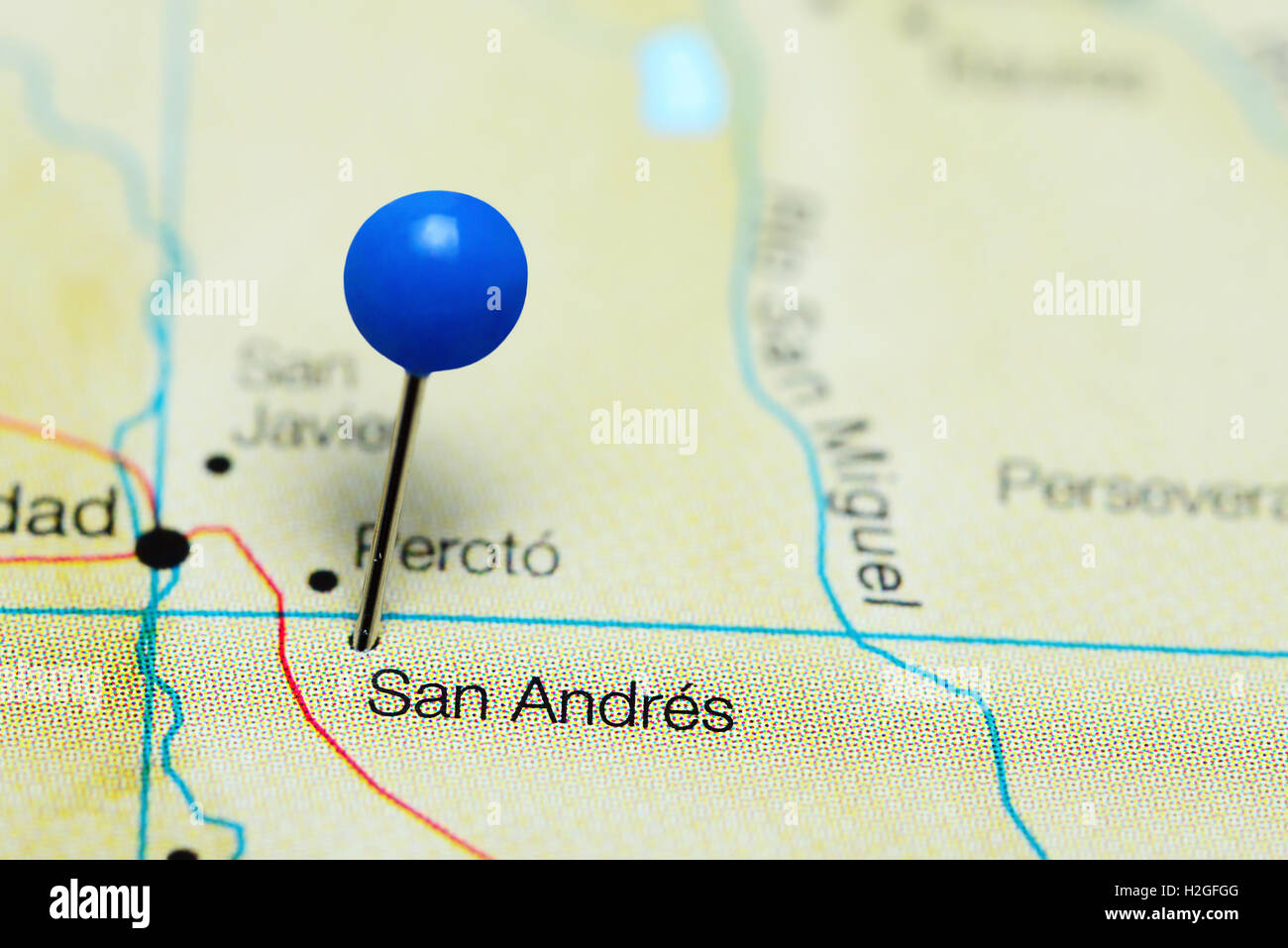San andres tourist map hi-res stock photography and images - Alamy