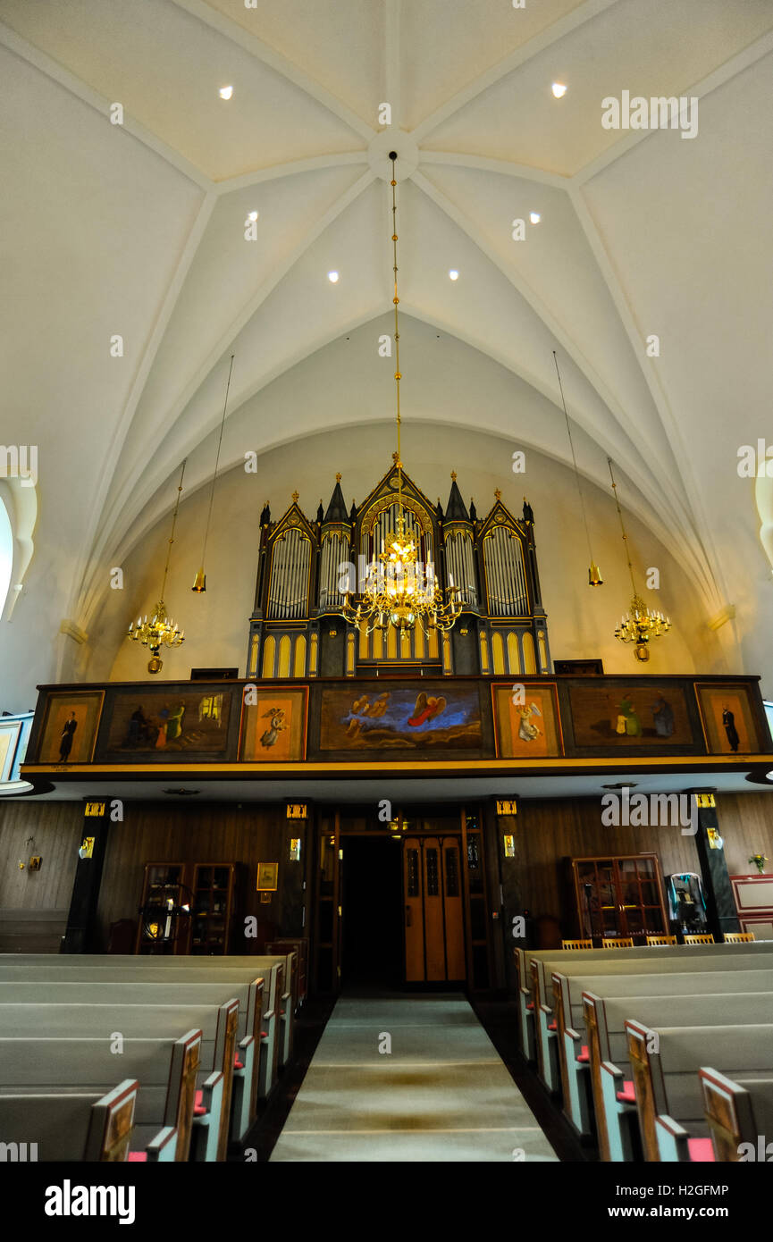 Sweden, Värmland, Sunne. Sunne Church is a large stone church built in ...