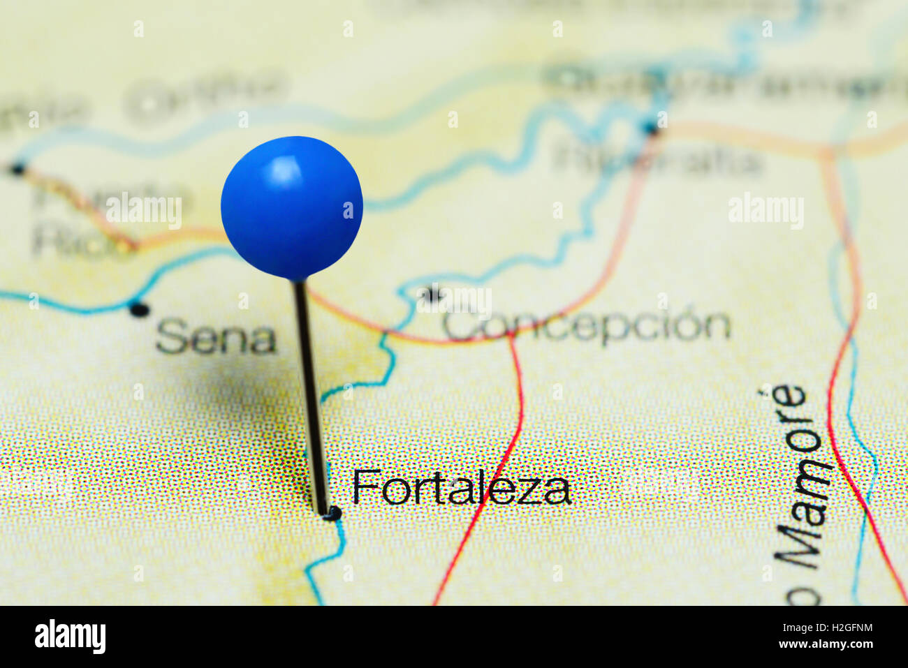 Map of fortaleza hi-res stock photography and images - Alamy