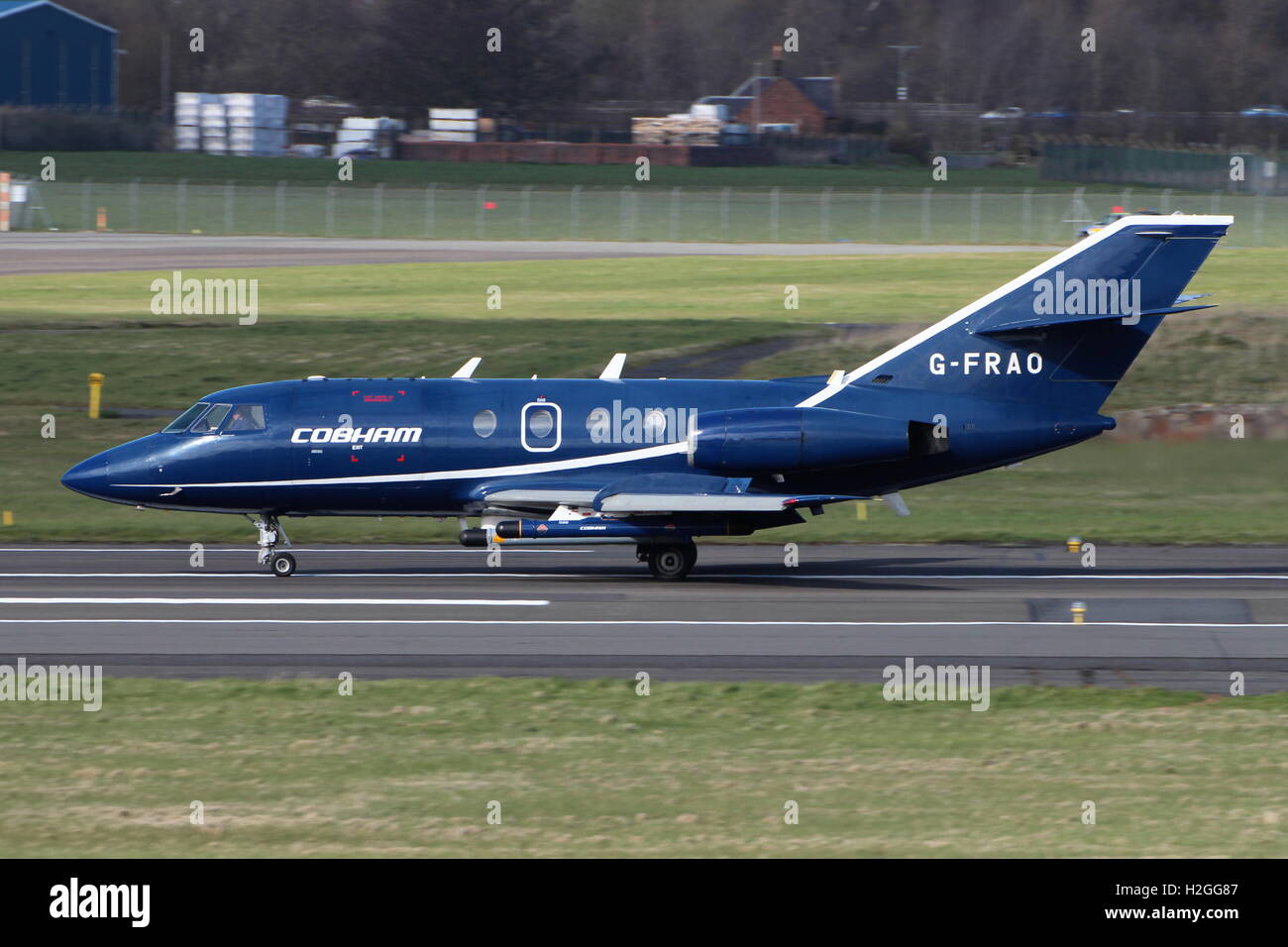 G-FRAO, a Dassault Falcon 20DC operated by Cobham Aviation Services, at ...