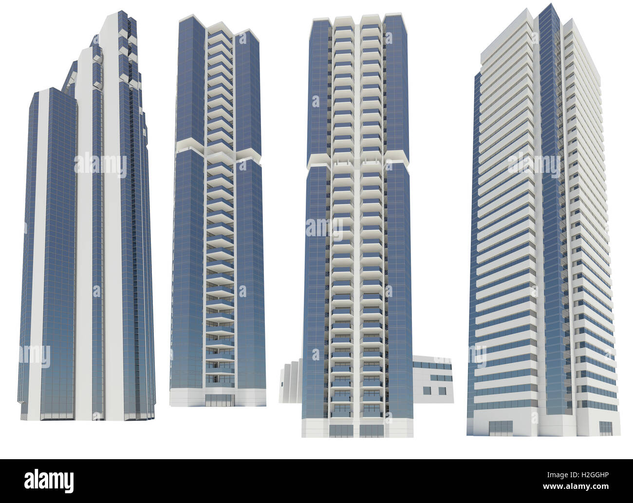 Bank skyscrapers Cut Out Stock Images & Pictures - Alamy