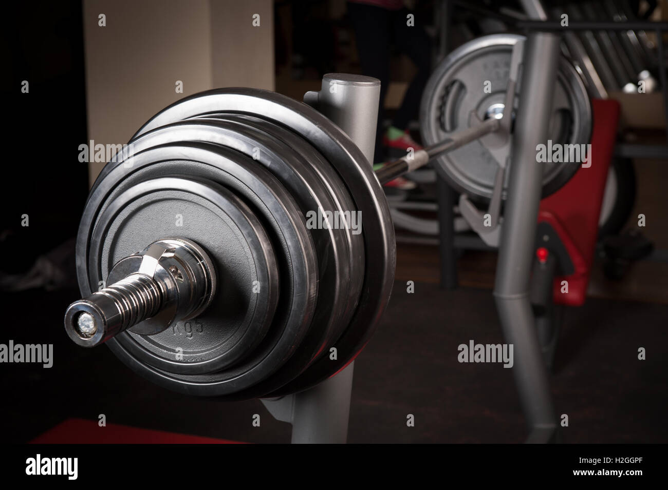 Barbell ready to workout Stock Photo - Alamy