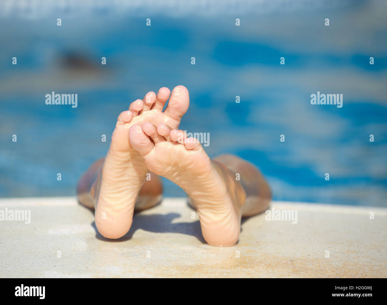 Kids Feet Swimming Pool High Resolution Stock Photography and Images ...