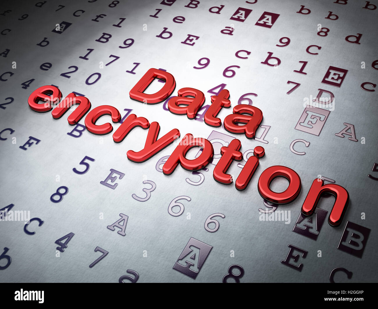 Safety Concept Data Encryption On Hexadecimal Code Background Stock 9436