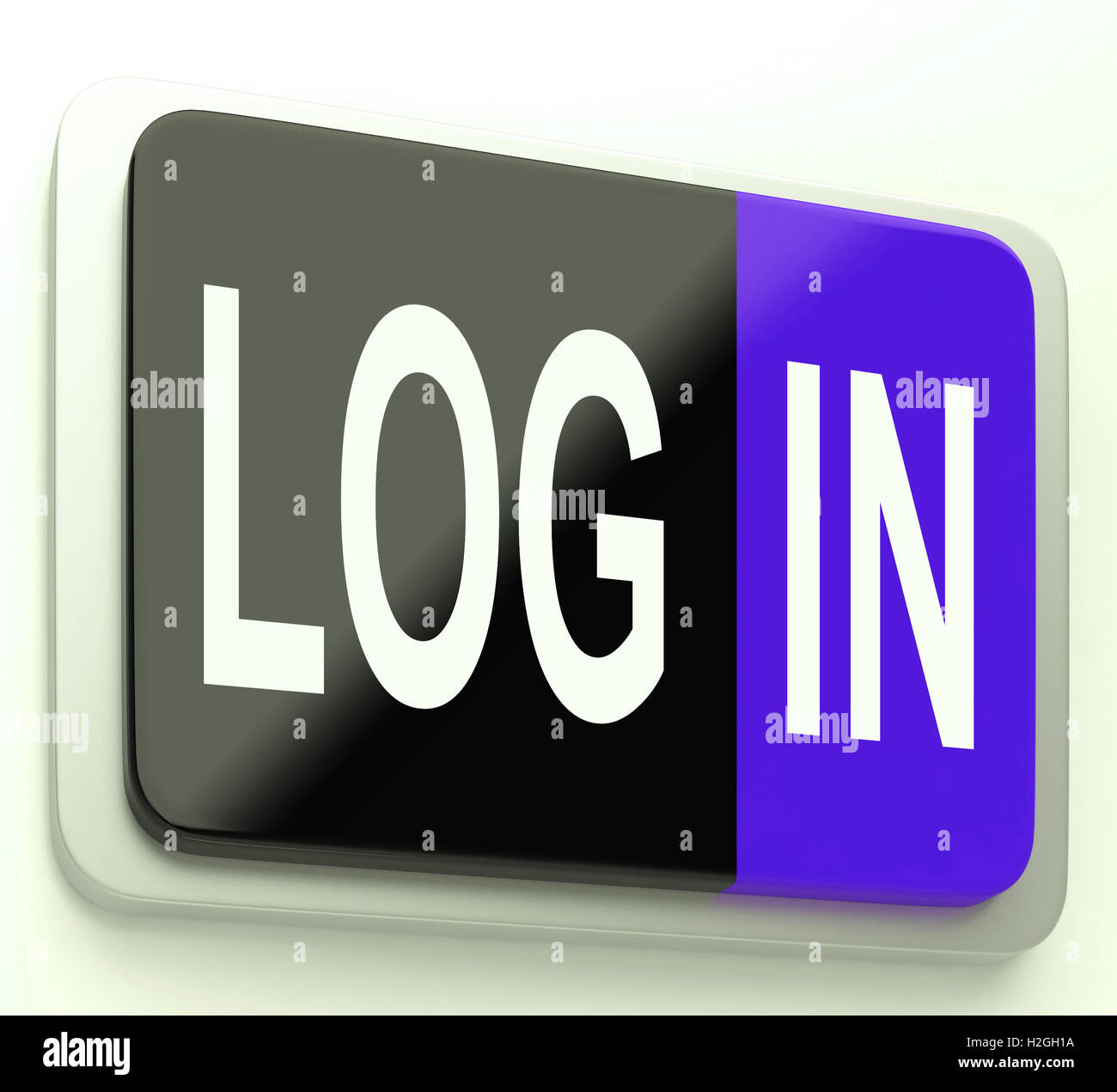Login button hi-res stock photography and images - Alamy