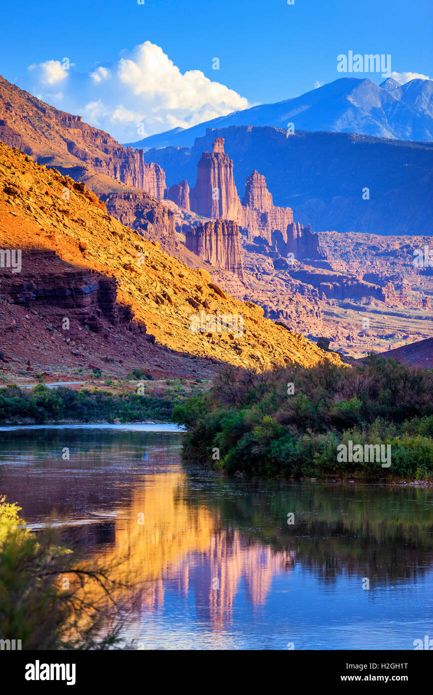 The Fisher Towers Stock Photo - Alamy