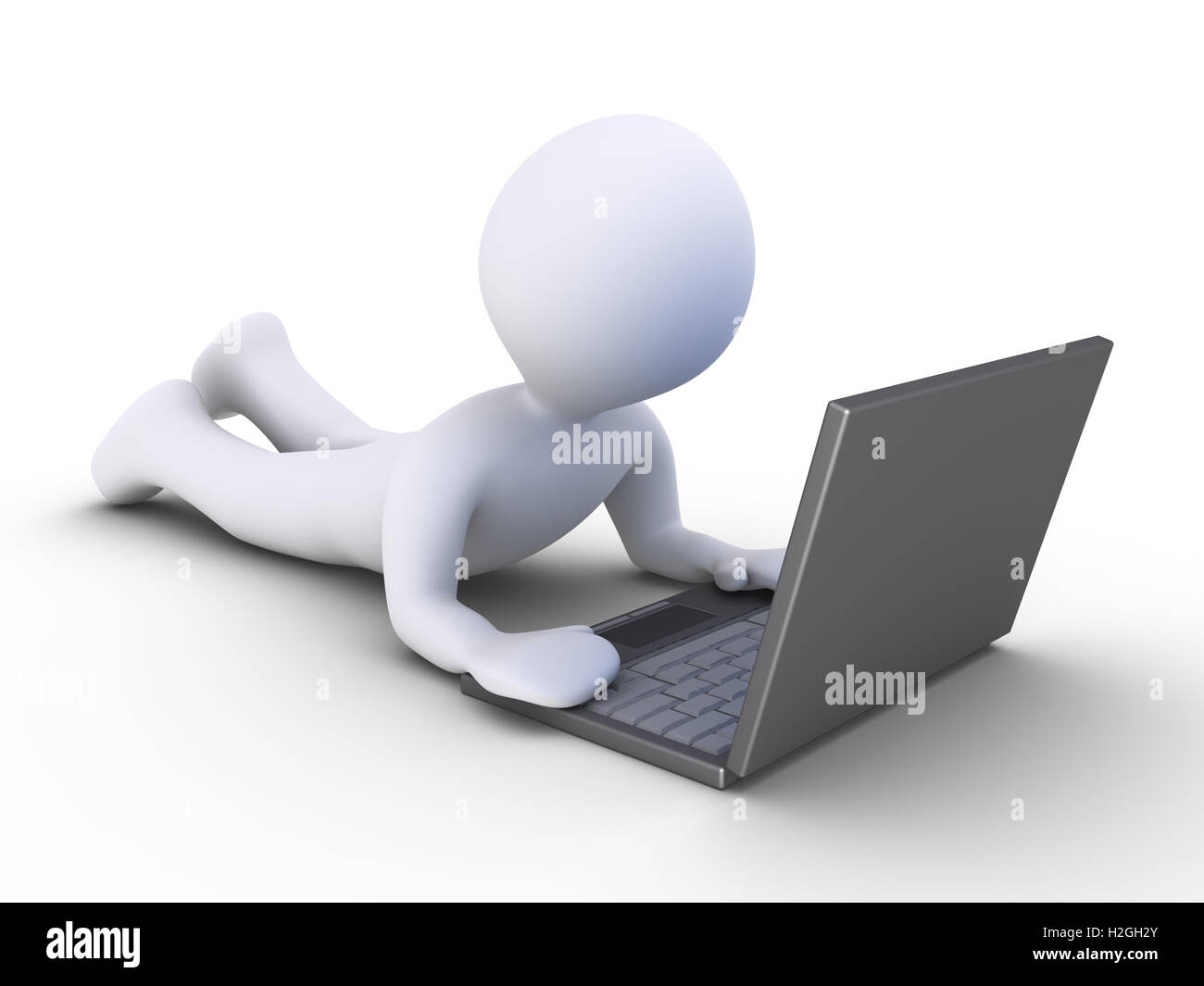 Person is using a computer Stock Photo - Alamy