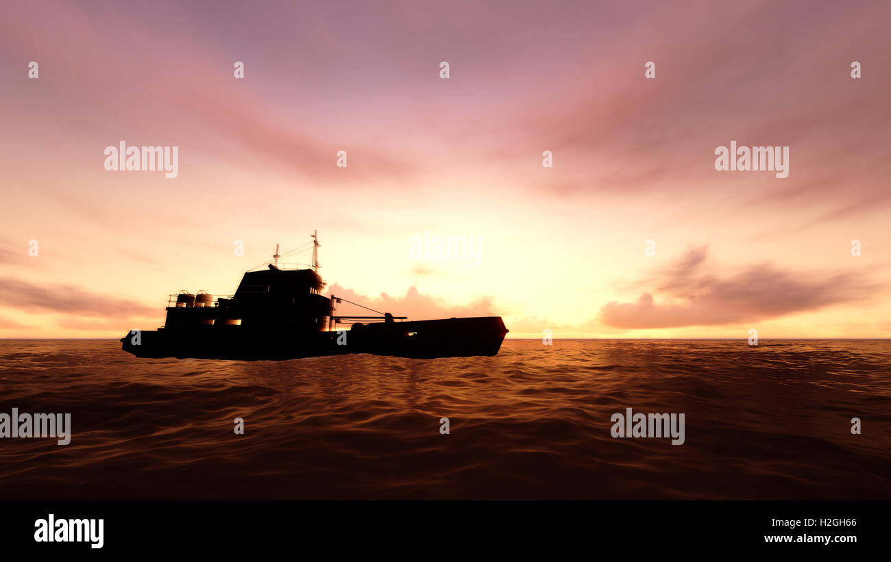 Ship boat ocean hi-res stock photography and images - Alamy