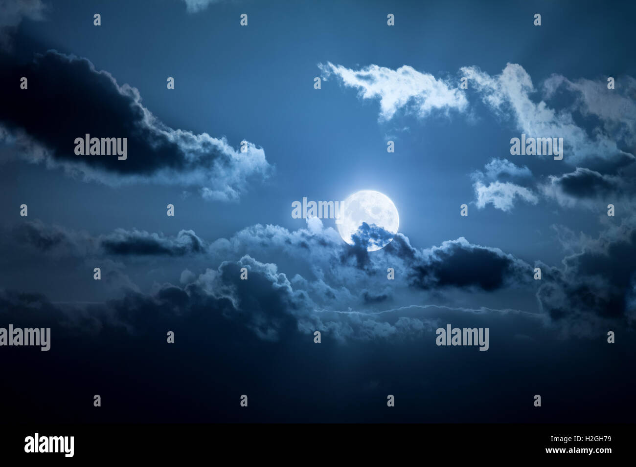 full moon night Stock Photo - Alamy
