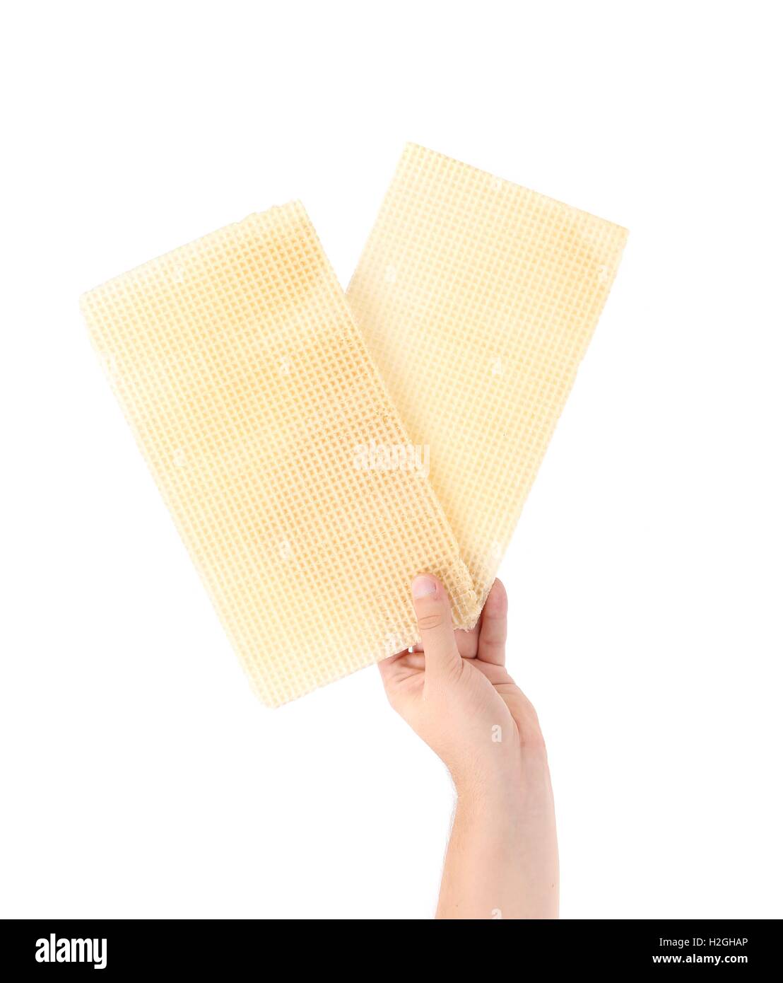 Closeup hand eating cake Cut Out Stock Images & Pictures - Alamy