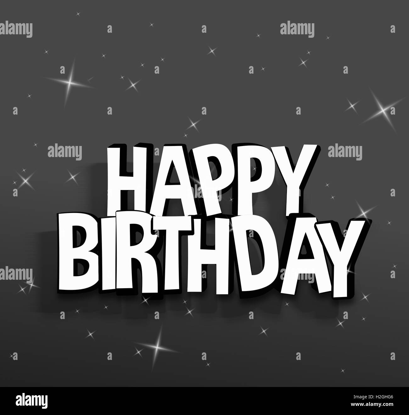 Birthday happy Black and White Stock Photos & Images - Alamy