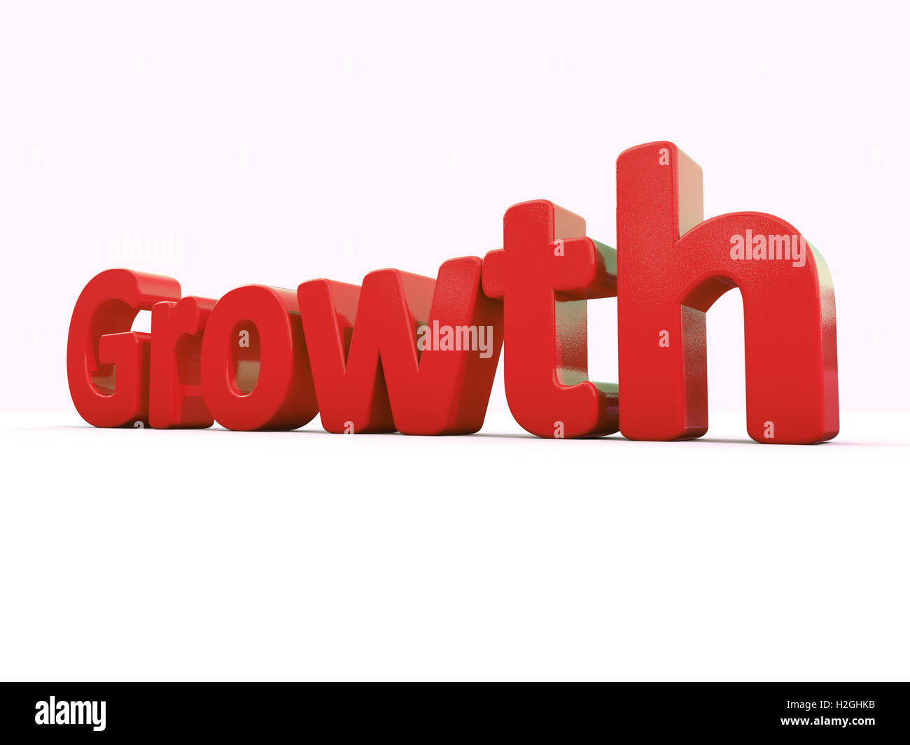 3d word growth Stock Photo - Alamy