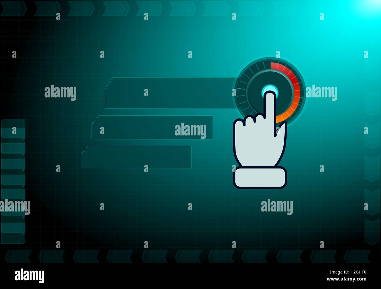 hand touch screen Stock Photo - Alamy