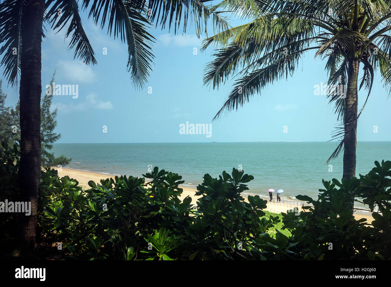 China's Hainan Island tropical coastal scenery Stock Photo - Alamy