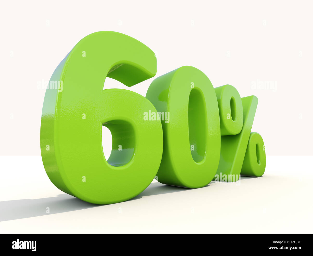 60% percentage rate icon on a white background Stock Photo - Alamy