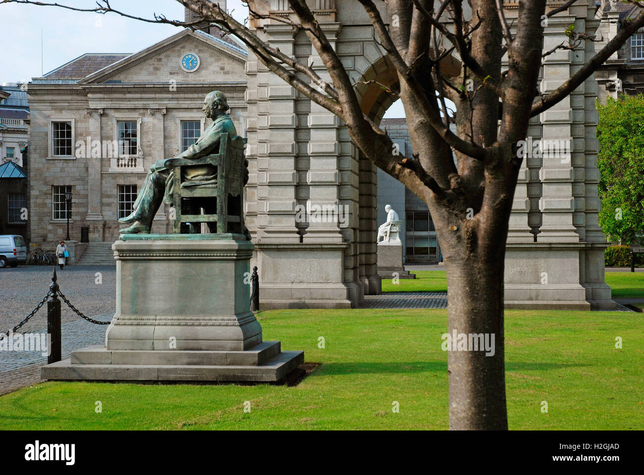 Trinity College yard, Dublin, Ireland Stock Photo - Alamy