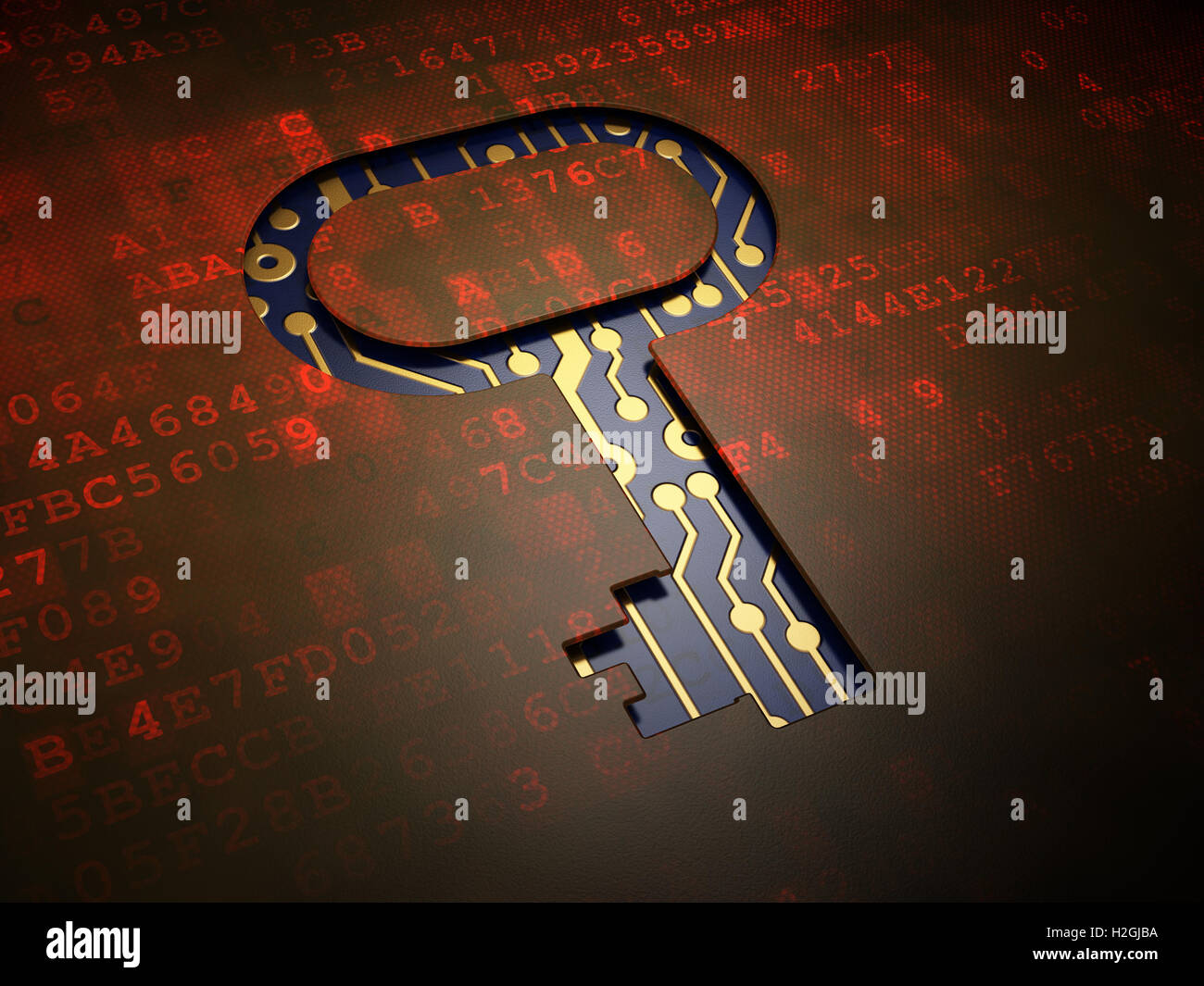 Privacy concept: Key on digital screen background Stock Photo - Alamy