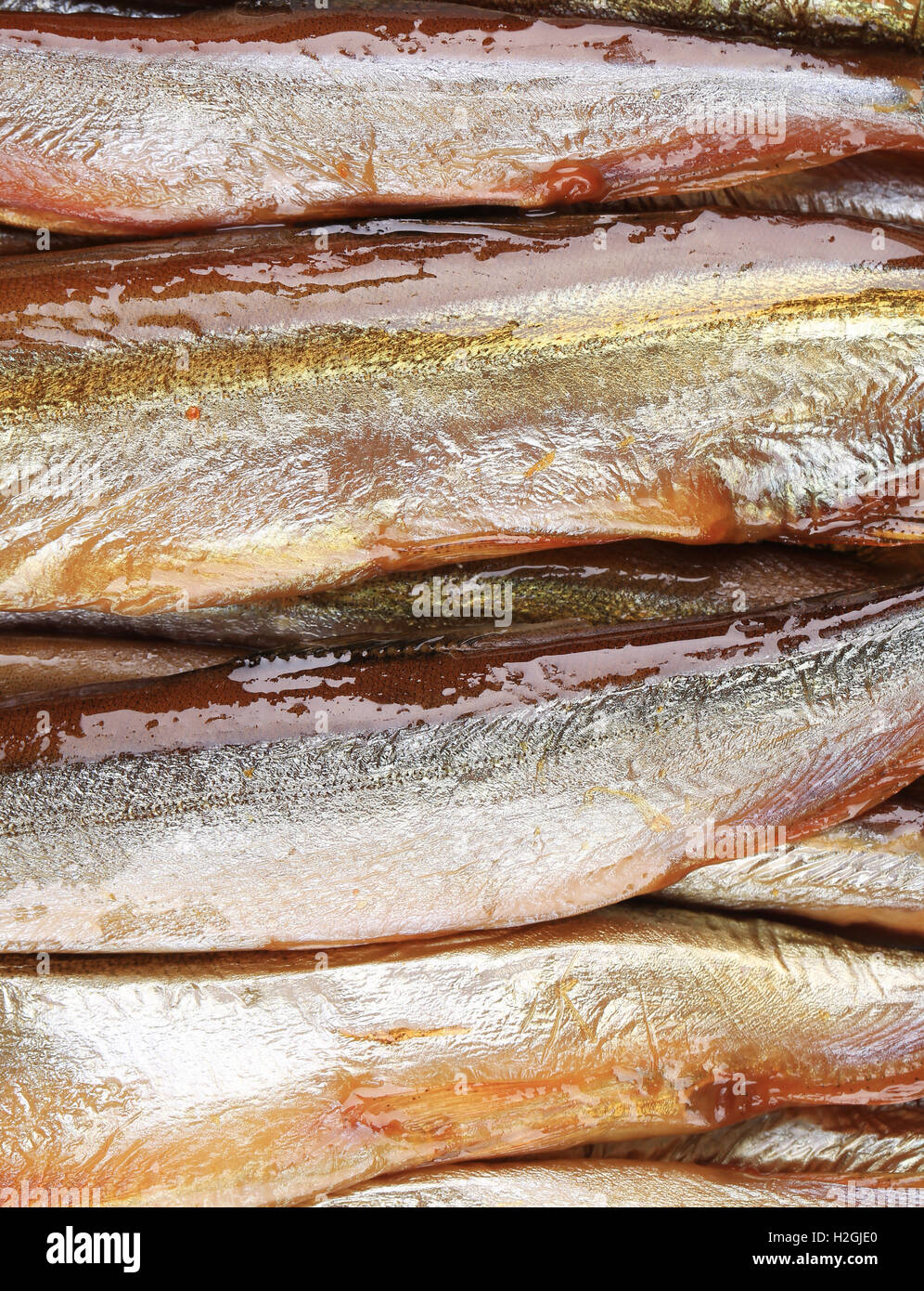 Smoke-dried fish close up Stock Photo - Alamy