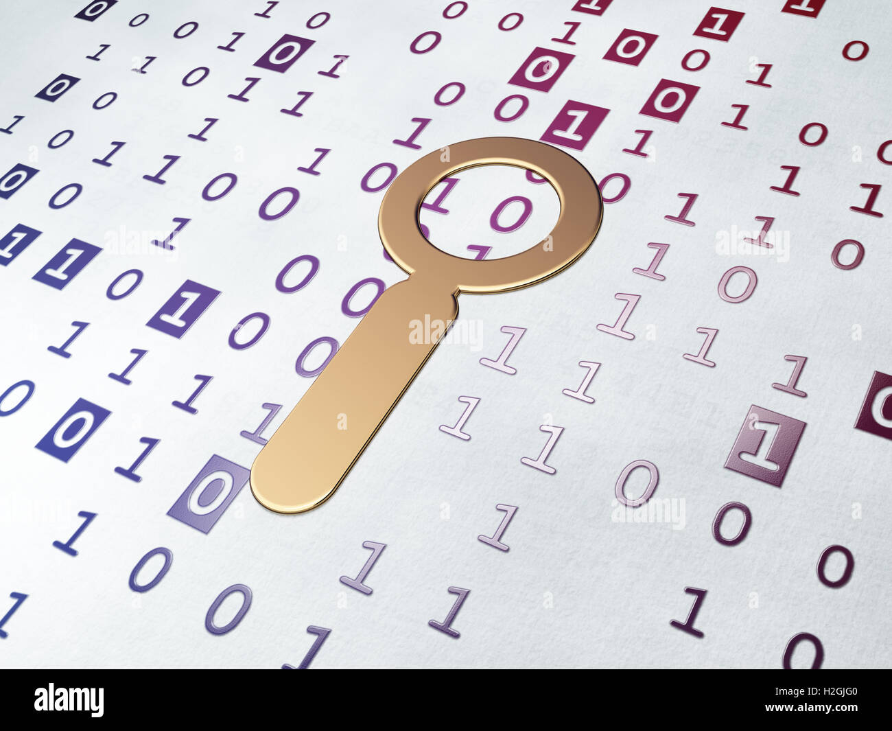 Data concept: Golden Search on Binary Code background Stock Photo - Alamy