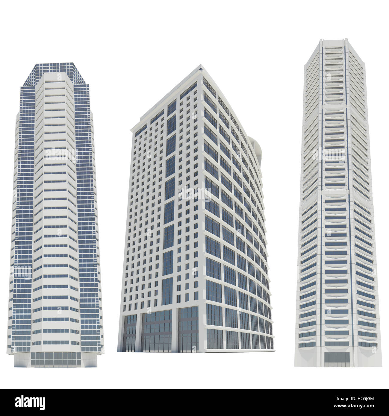 Bank skyscrapers Cut Out Stock Images & Pictures - Alamy
