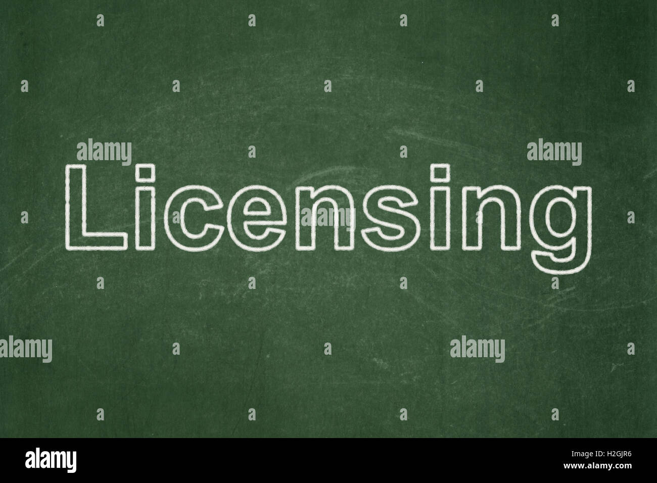 Law concept: Licensing on chalkboard background Stock Photo - Alamy