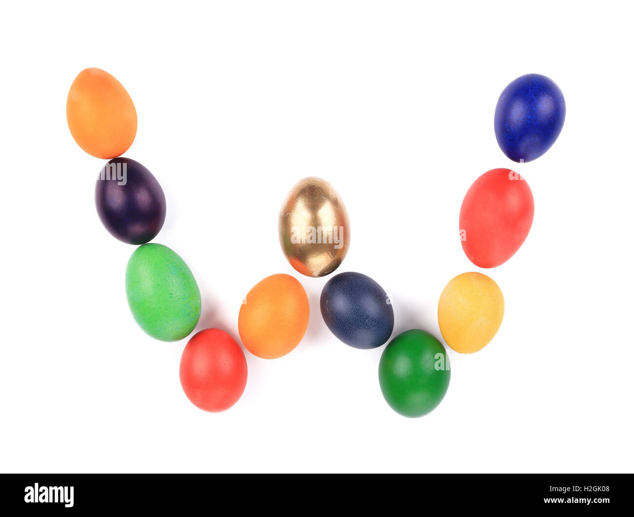 Letter W from the eggs for easter Stock Photo - Alamy