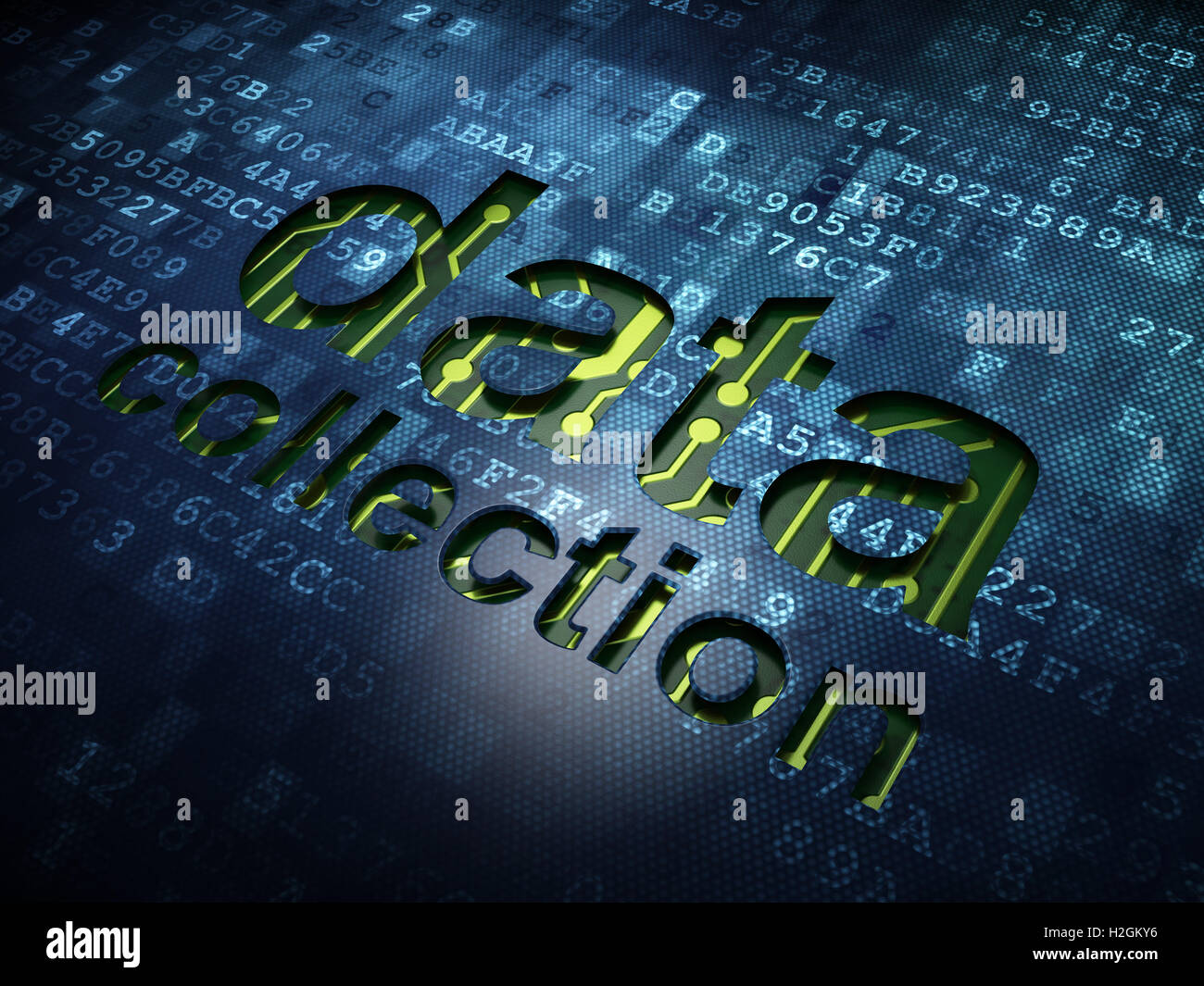 Data concept: Data Collection on digital screen background Stock Photo ...