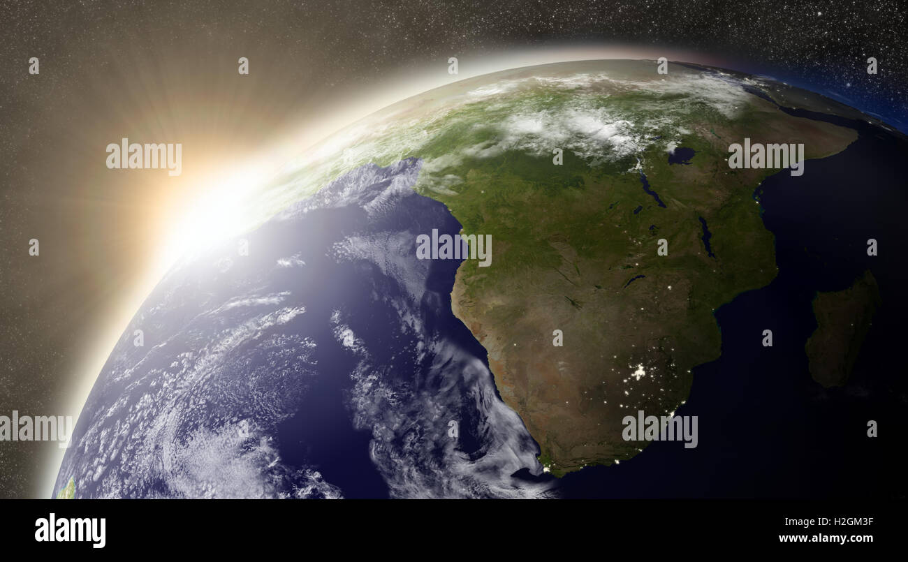 Map africa sunset hi-res stock photography and images - Alamy