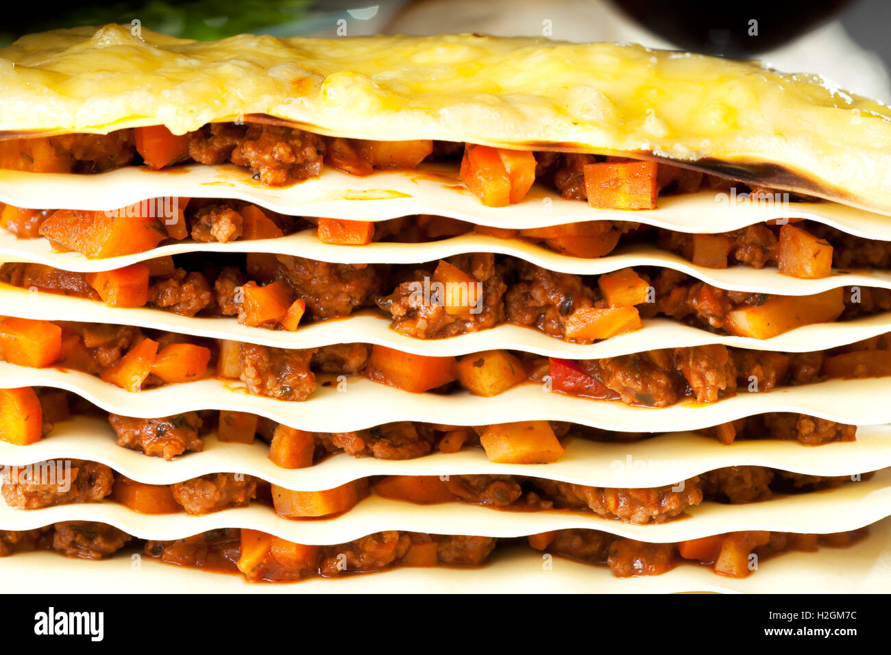 Lasagna plates sauce hi-res stock photography and images - Alamy