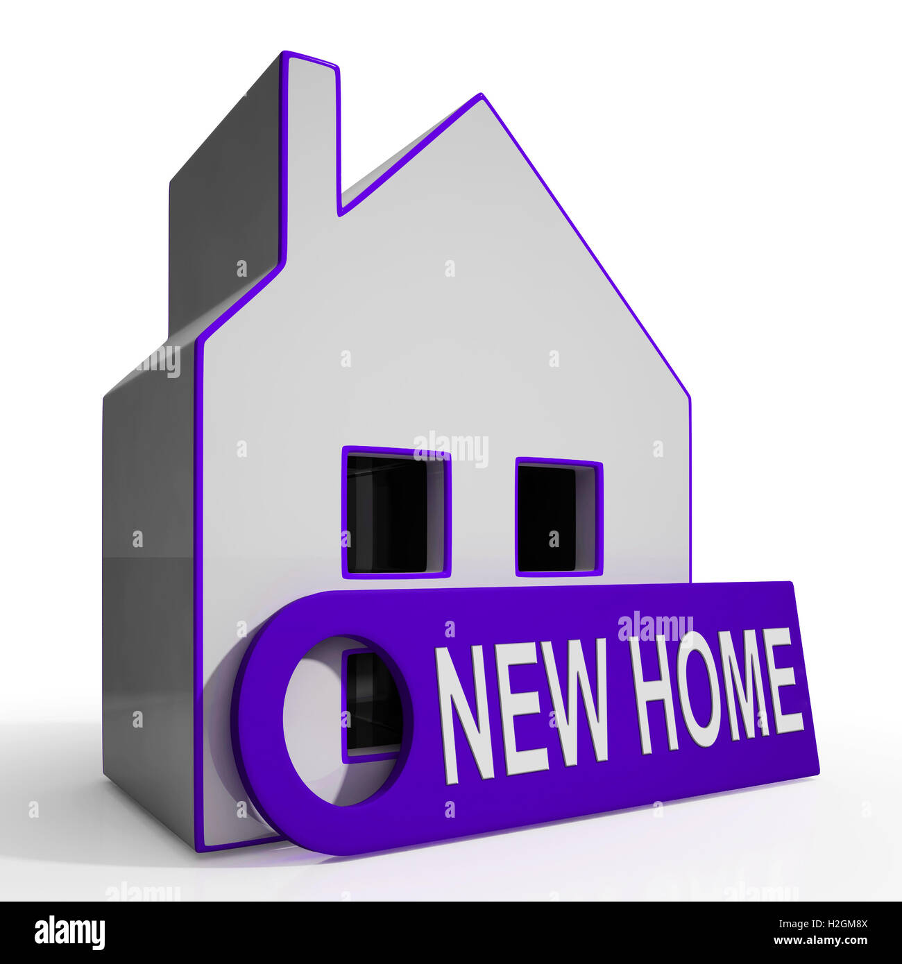 New Home House Means Finding And Purchasing Property Stock Photo - Alamy