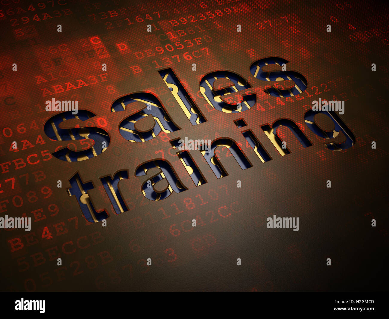 Marketing concept: Sales Training on digital screen background Stock ...