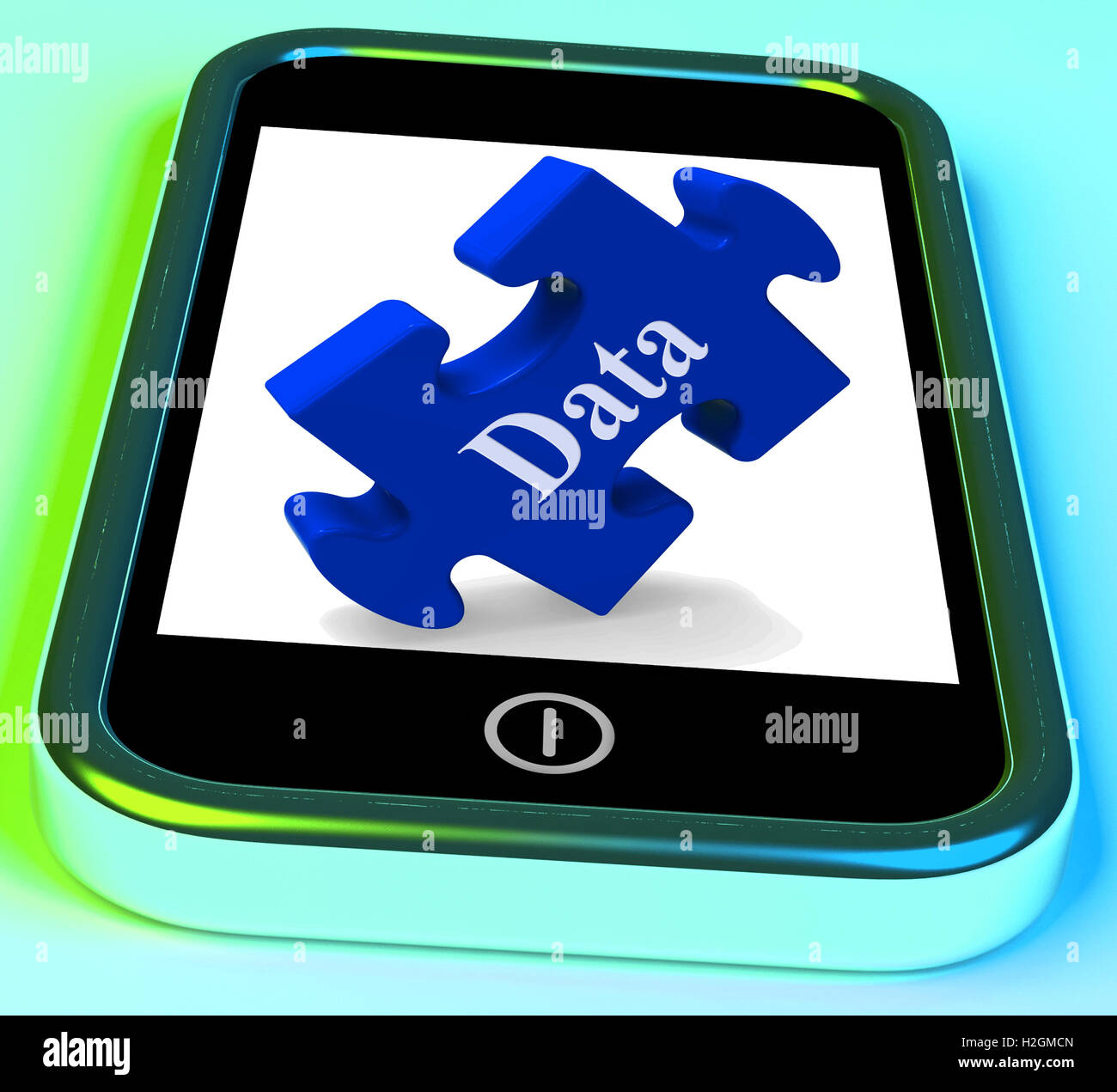 Data Smartphone Means Storing Or Mining Information Stock Photo - Alamy
