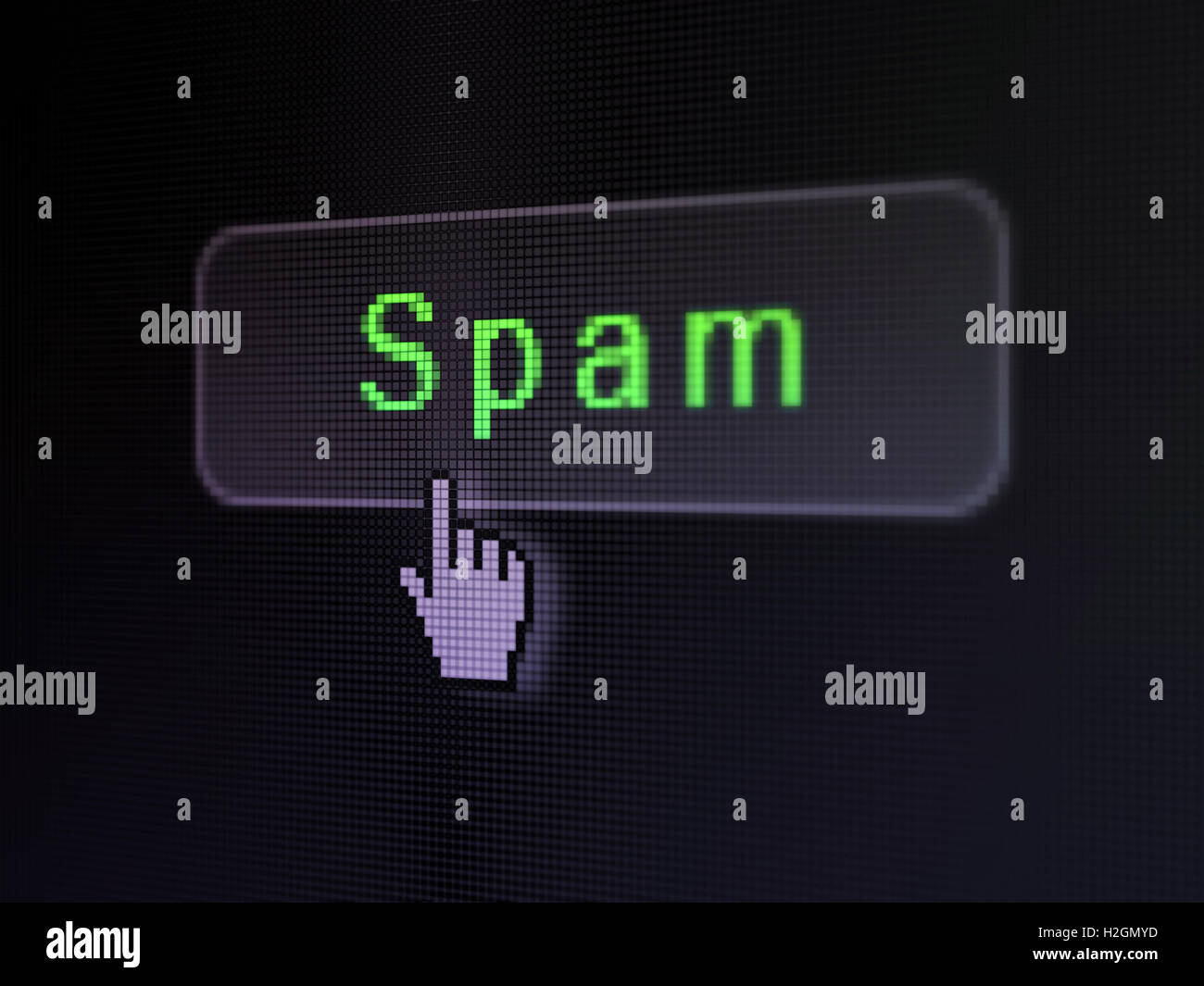 Security concept: Spam on digital button background Stock Photo - Alamy