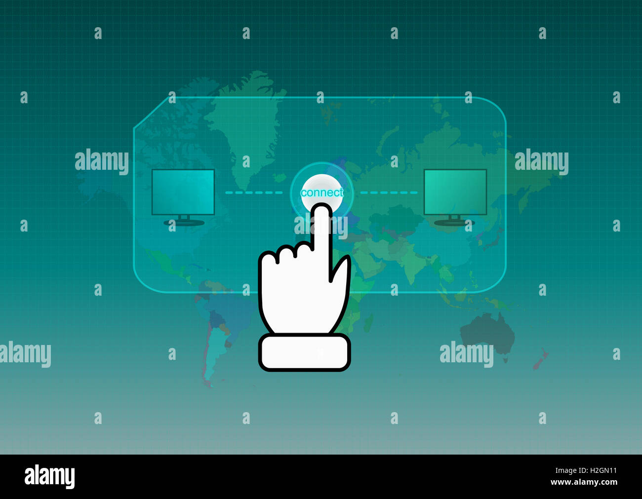 hand touch screen Stock Photo - Alamy